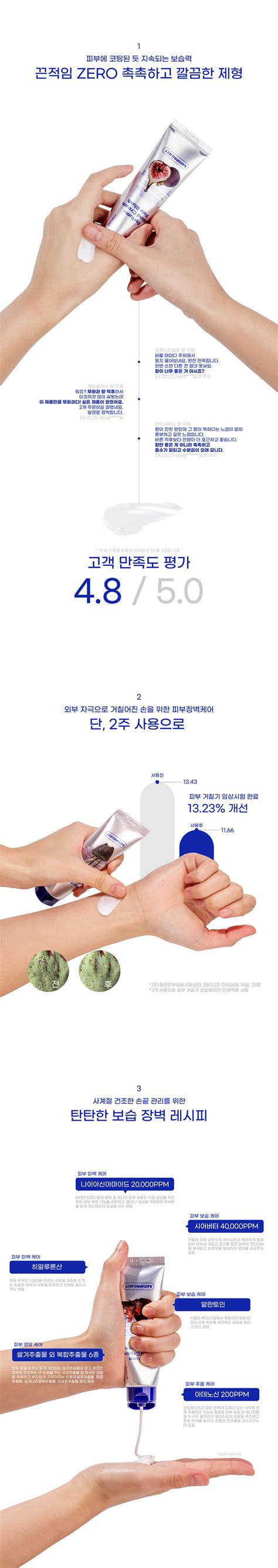 [핸드케어] 퍼퓸 핸드크림 4종 택 1