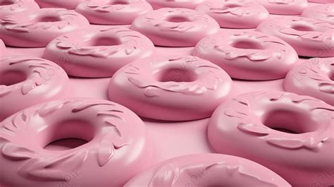 소프트 핑크 배경 배너의 3d 렌더링에서 눈길을 끄는 핑크 딜라이트 파스텔 도넛 패턴 눈길 배경 소프트 배경 배너 배경 이미지 Hd 눈길 소프트 배너 배경 사진
