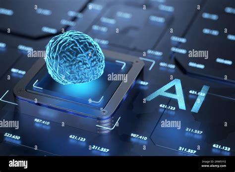 Artificial Intelligence Concept Artificial Intelligence Training Neurochip Neuro Interface