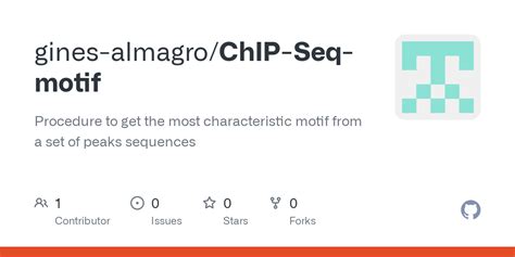 Github Gines Almagro Chip Seq Motif Procedure To Get The Most Characteristic Motif From A Set