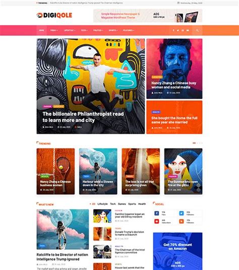 Digiqole News Magazine Wordpress Theme