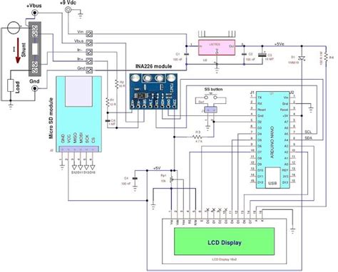 ArduPicLab The ArduINA226 Power Monitor Simple Circuit Data Logger Micro Sd Card