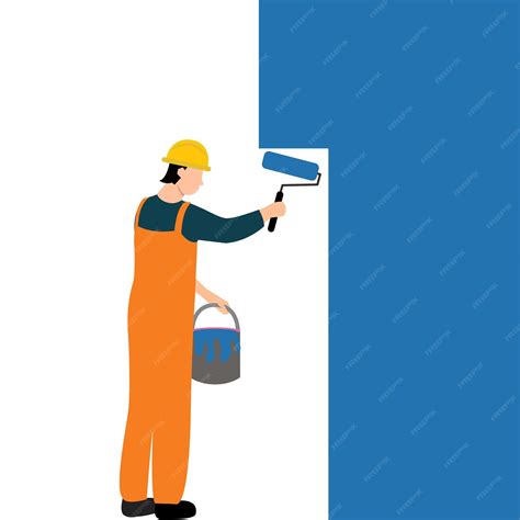 Premium Vector Construction Worker Building Vector Illustration In Premium Vector Construction Worker Building Vector Illustration In