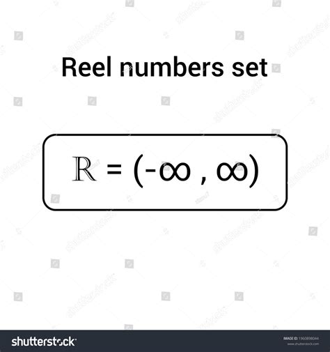 Set Real Number Interval Notation Stock Vector Royalty Free 1960898044 Shutterstock