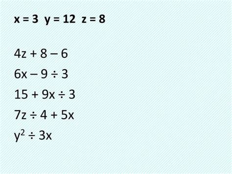 Evaluating Algebraic Expressions With Substitution Pptx Programming Languages Computing
