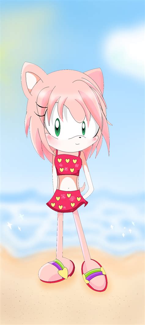 Amy Rose Summer By Deidarac2dragon On Deviantart