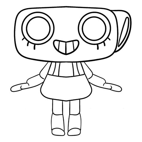 Раскраска Шелли из Мира Денди распечатать раскраски для детей