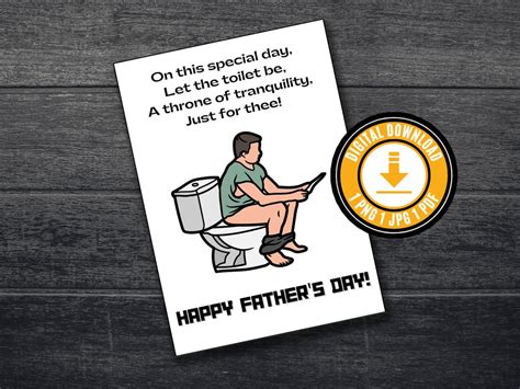 Funny Fathers Day Card Printable Funny Fathers Day Card From Son