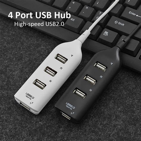 Multi Functional Usb Hub 5mbps High Speed Multi Usb 2 0 Port Splitter