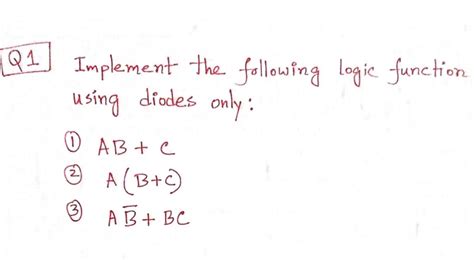 Solved 91 Implement The Following Logic Function Using