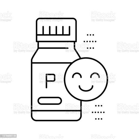 헬스케어 프로바이오틱스 라인 아이콘 벡터 일러스트가 있는 병 0명에 대한 스톡 벡터 아트 및 기타 이미지 0명 건강관리와 의술 문제 Istock