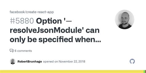 Option Resolvejsonmodule Can Only Be Specified When Module Code Generation Is Commonjs