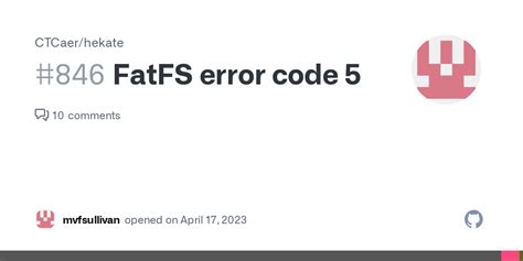 Fatfs Error Code 5 · Issue 846 · Ctcaerhekate · Github