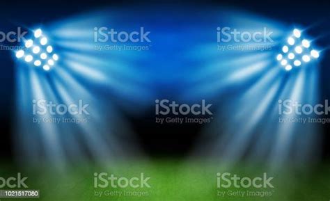 축구 경기장 필드 밝은 경기장 조명 디자인 벡터 벡터 조명 Championship에 대한 스톡 벡터 아트 및 기타 이미지