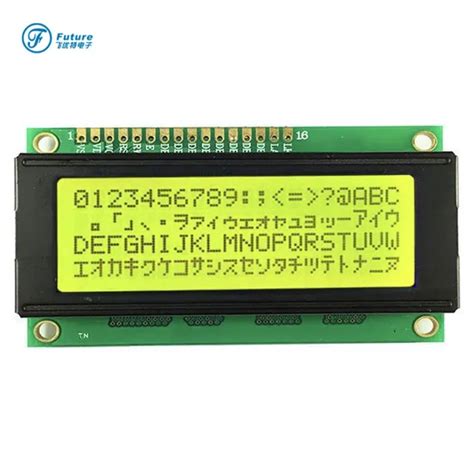 Small Size LCD Display Green Background Character LCM Mono LCD Screen LCD Display And