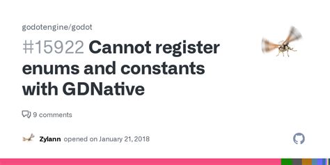 Cannot Register Enums And Constants With Gdnative · Issue 15922
