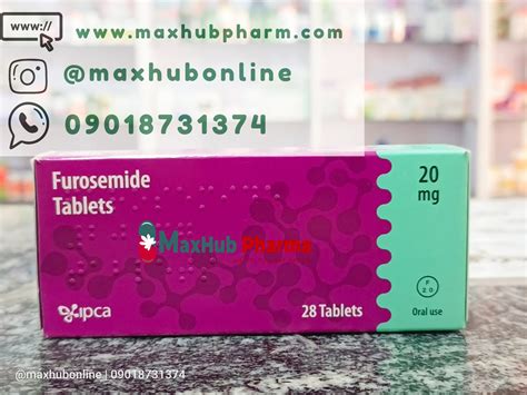 Furosemide 20mg Ipca By 28 Tablets Maxhub Pharmacy