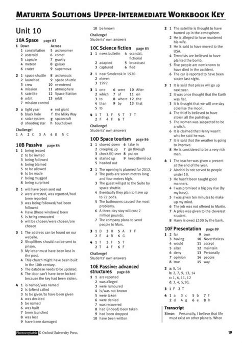 Insight Upper Intermediate Workbook Answers Templateascse
