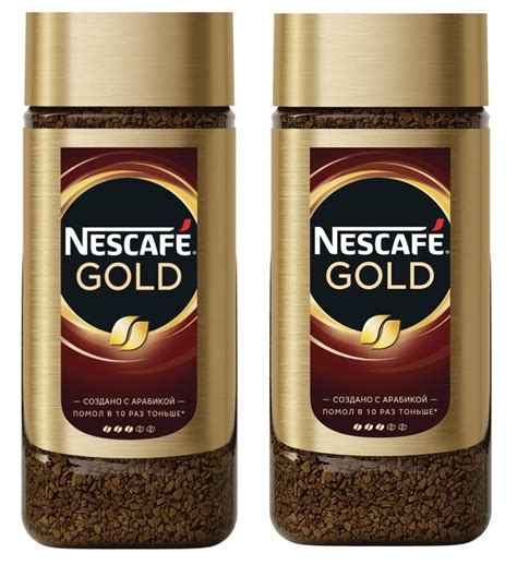 Кофе молотый в растворимом Nescaf (Нескафе) ''Gold'' 95г - 2шт - купить ...