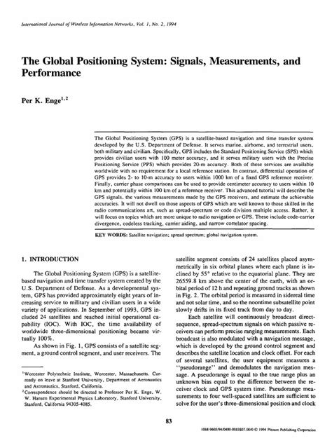 the global positioning system signals me pdf global positioning system wireless