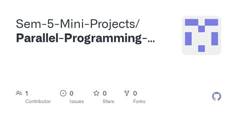 Github Sem 5 Mini Projectsparallel Programming Algorithms Visualizar