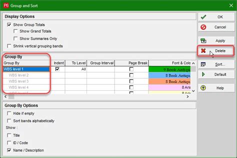 Grouping Activities By Multiple Fields In P6 Ten Six