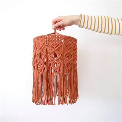 Macrame Lampshade Etsy