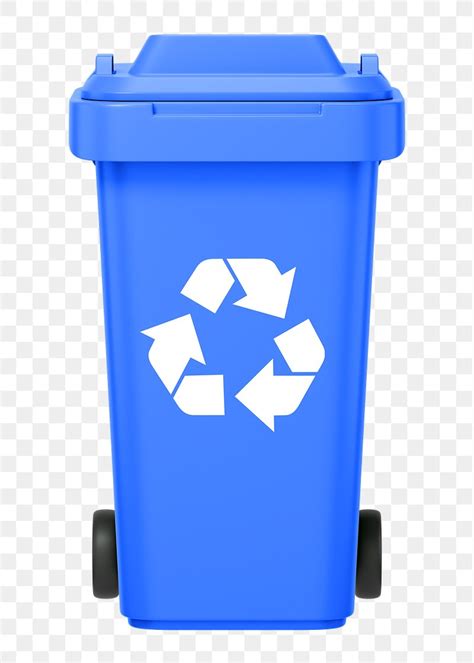 Blue Recycle Bin Clipart