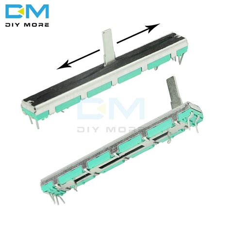 5pcs B103 B10k Ohm Potentiometer 10k 75mm Sc6080gh Slide Adjustment Double Rotary Carbon Film