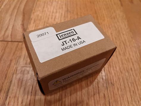 Jensen Jt 16 A 12 Microphone Input Step Up Transformer Reverb