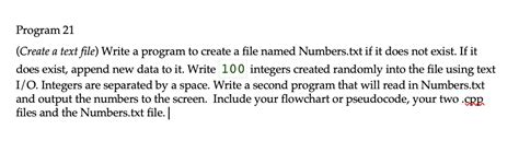Program 21 Create A Text File Write A Program To