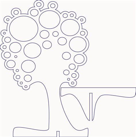 Tree To Cut In Cnc DXF DOWNLOADS Files For Laser Cutting And CNC Router ArtCAM DXF Vectric