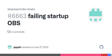 Failing Startup OBS Issue 6663 Obsproject Obs Studio GitHub