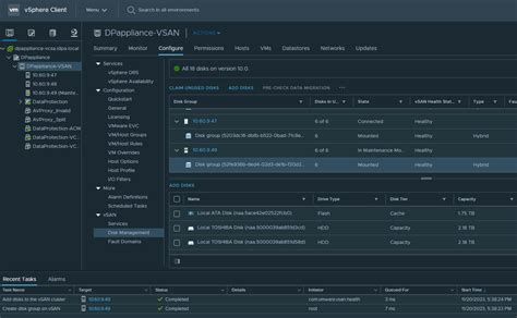 Powerprotect Idpa Vcsa 사용자 인터페이스 67 및 70을 사용하여 Vsan 환경에서 Ssd 드라이브를 올바르게 교체하는 방법 Dell 대한민국