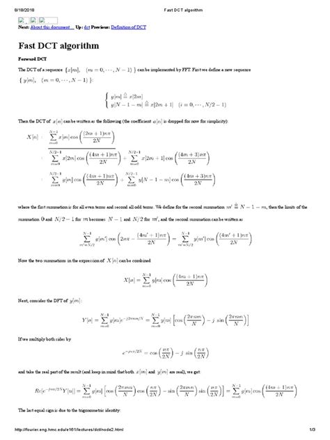 Fast Dct Algorithm Download Free Pdf Discrete Fourier Transform