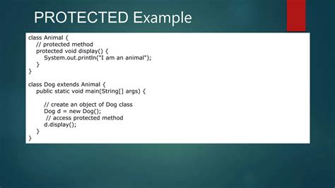 Access Modifiers In Java Ppt