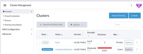 When Provisioning An Elemental Cluster Via The Machine Inventories Page