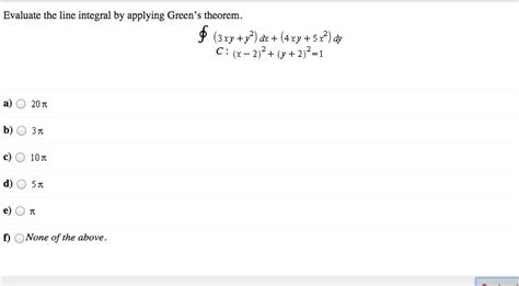 Solved Evaluate The Line Integral By Applying Green S Chegg