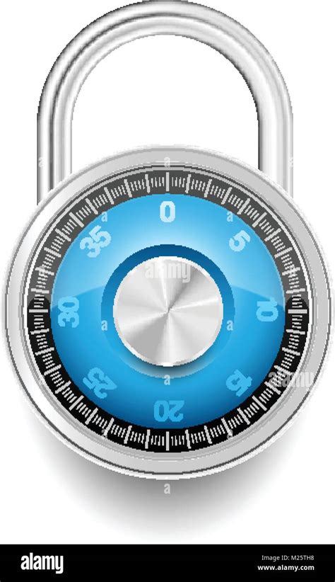 Vector Illustration Of A Realistic Padlock Stock Vector Image Art Alamy
