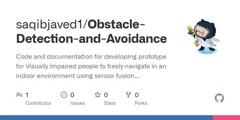 GitHub Saqibjaved Obstacle Detection And Avoidance Code And Documentation For Developing