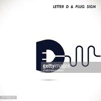 Letter D Icon Abstract Logo Design With Plug Symbol Stock Clipart Royalty Free FreeImages
