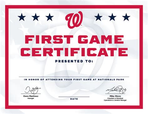 Nationals Park Experiences Washington Nationals