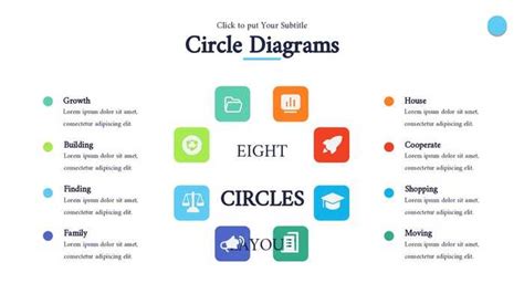 Create An Engaging PowerPoint Presentation With Eight Circle Diagram Layout PowerPoint