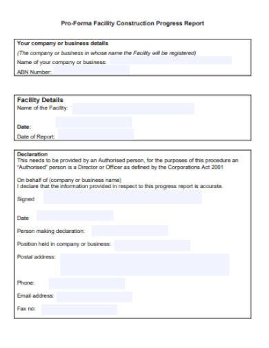 FREE Construction Progress Report Samples To Download