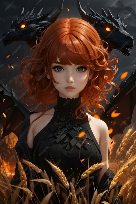 Premium Ai Image Anime Girl With Dragon Warrior Anime Girl Anime Girl