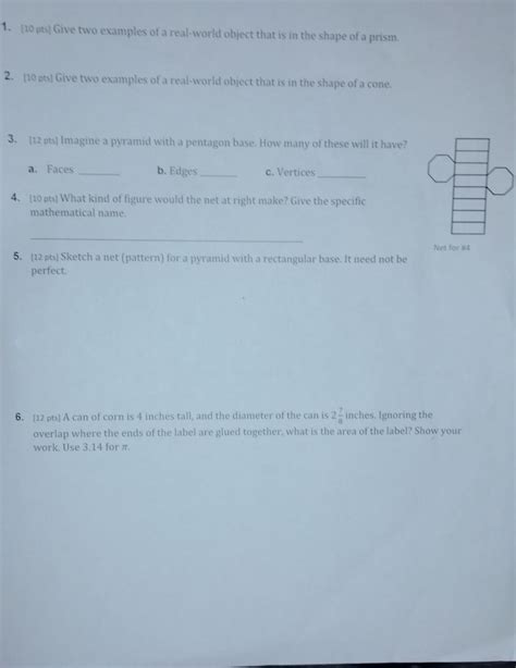 Solved 1 [10pts] Give Two Examples Of A Real World Object