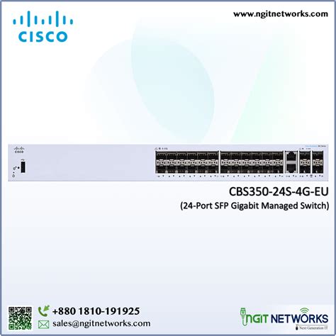 Cisco CBS350 24S 4G EU 24 Port SFP Managed Switch IT Solutions Services Company