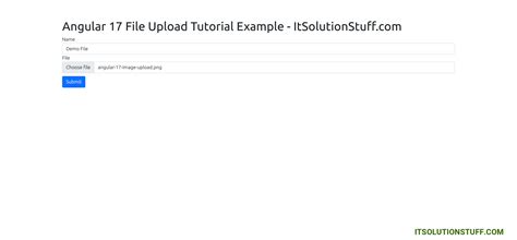 Angular 17 File Upload Tutorial Example