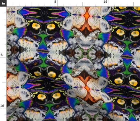 Trippy Rainbow Blob Explosion Fabric Spoonflower
