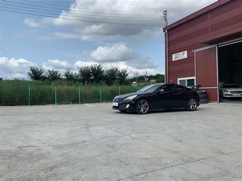 Set Up 배기튜닝 📌현대 제네시스쿠페 20t 커스텀 풀가변배기 레인보우90파이 듀얼팁📌 기존